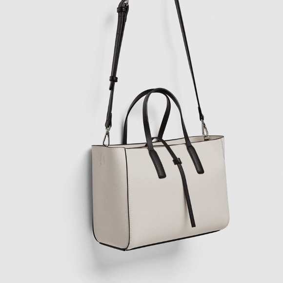 Zara | Bags | Nwt Zara Mini Tote Bag Ecru | Poshmark